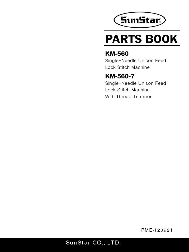 Sunstar KM 560 | PDF