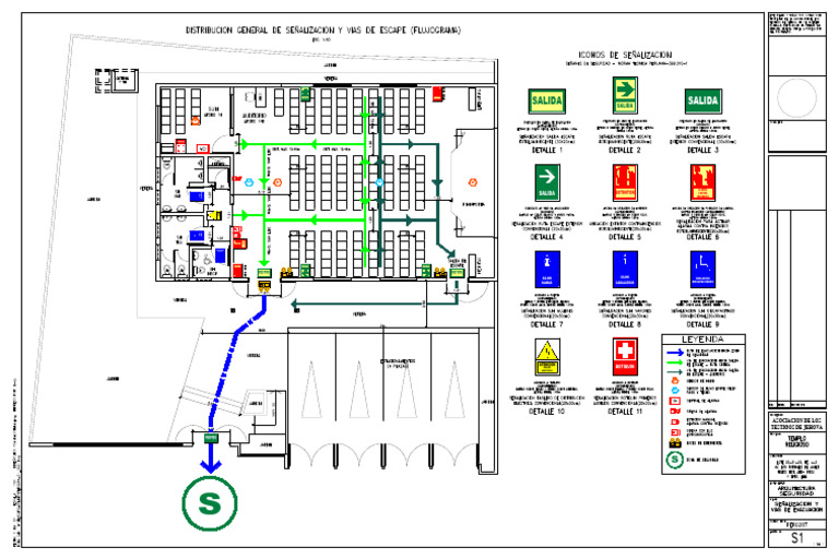 S1 - Plano de señalización y rutas de escape | PDF