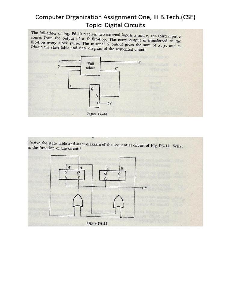 Digital Circuit Assignment | PDF