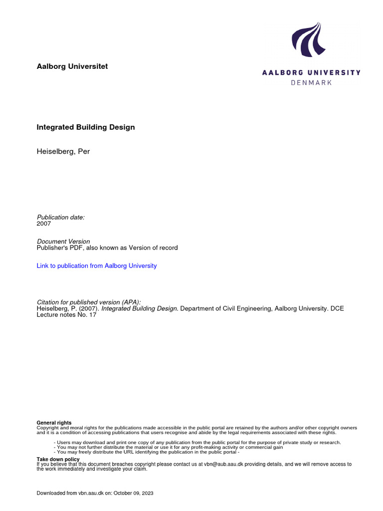 Integrated - Building - Design NOTES | PDF | Heat Transfer | Efficient ...
