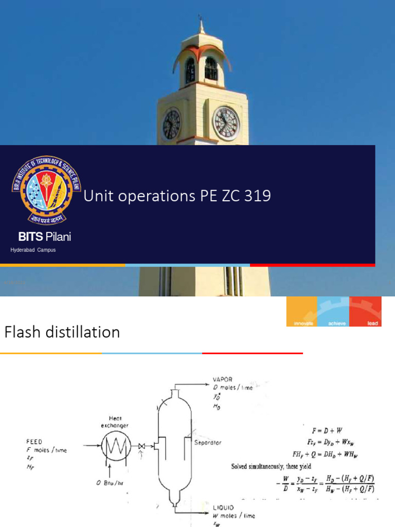 UO 1 Distillation 2 (Lec 9) | PDF | Distillation | Process Engineering
