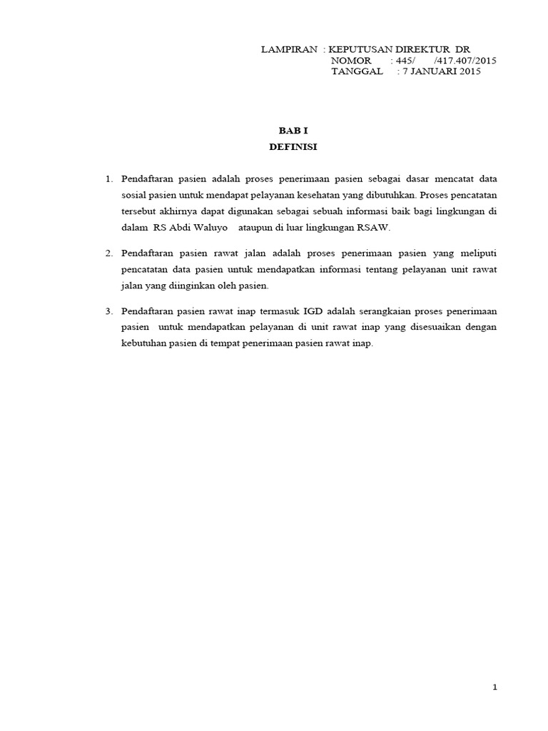 Panduan Pendaftaran. Mki Rsaw | PDF