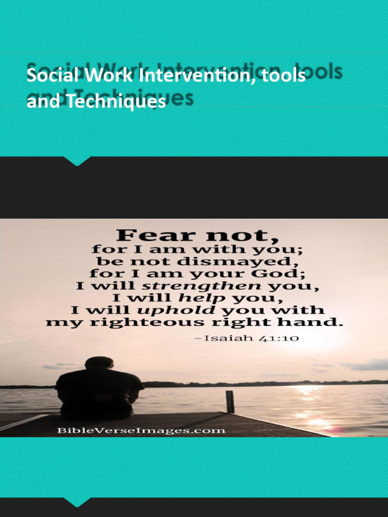 Social Work Intervention Tools and Techniques | PDF