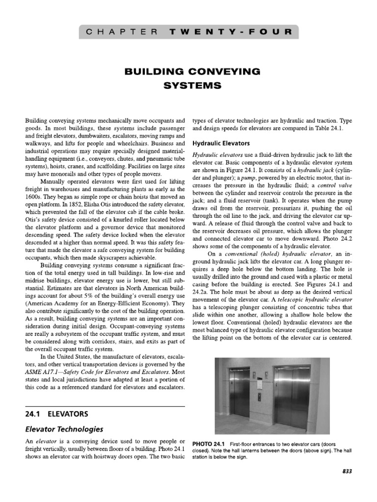 Building Conveying Systems | PDF