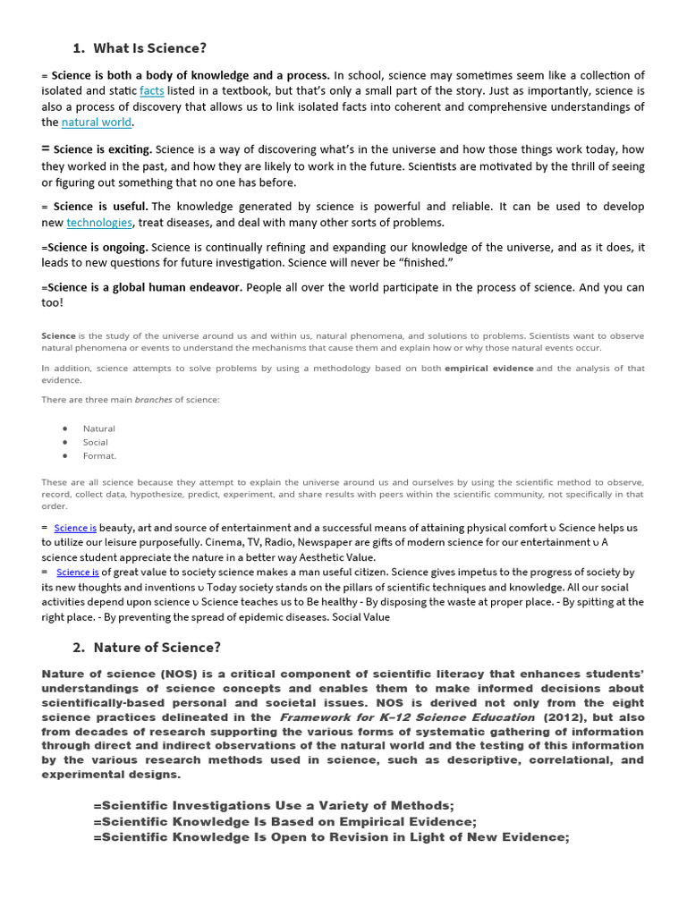 What Is Science | PDF | Science | Knowledge