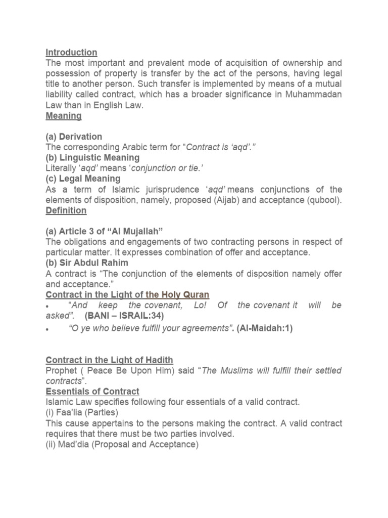 Contract | PDF | Consideration | Consent