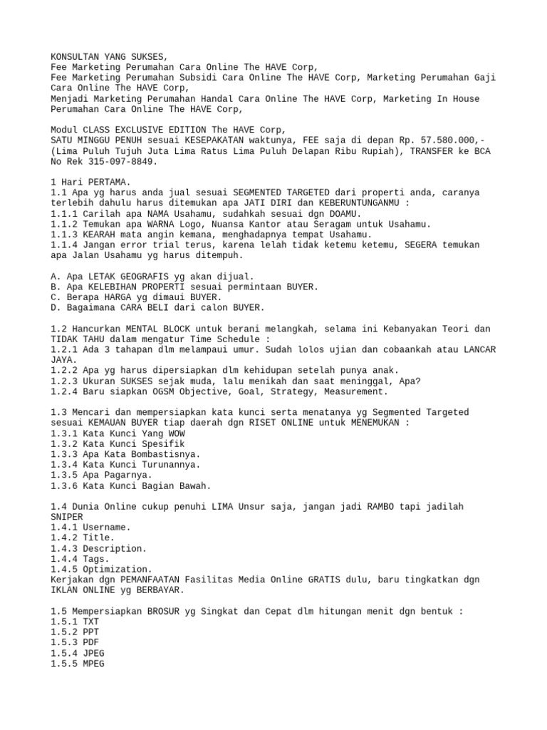 Kaidah Properti Pak Agus | PDF