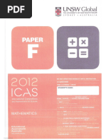 ICAS 2017 Math Year9-10 | PDF | Mathematics