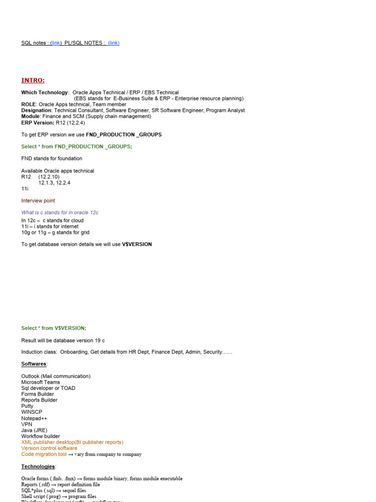 Oracle Aps Notes | PDF