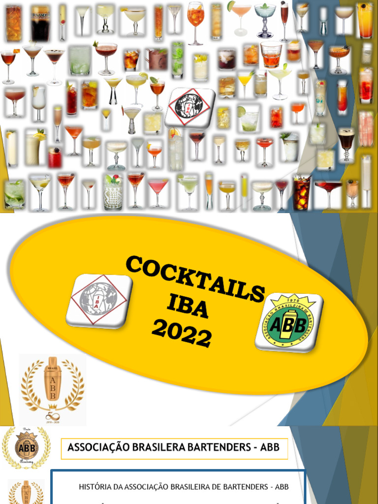 Cocktails Oficiais - Iba - Abb - 2022 | PDF | Bebidas não alcoólicas ...