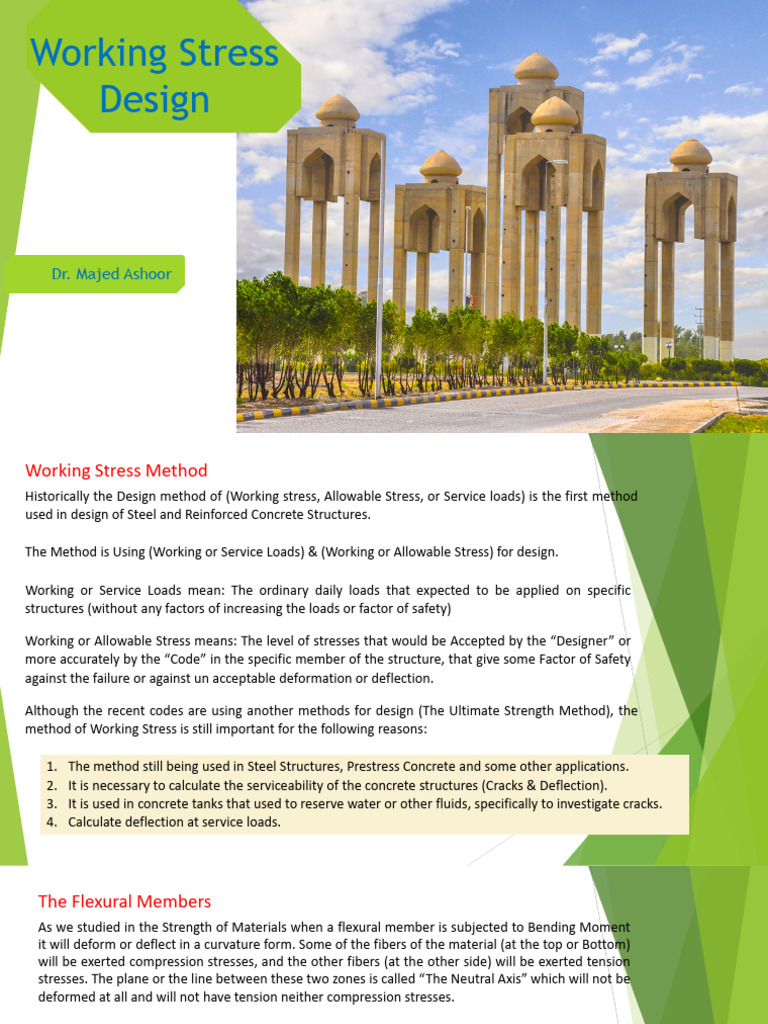Working Stress Design: Dr. Majed Ashoor | PDF