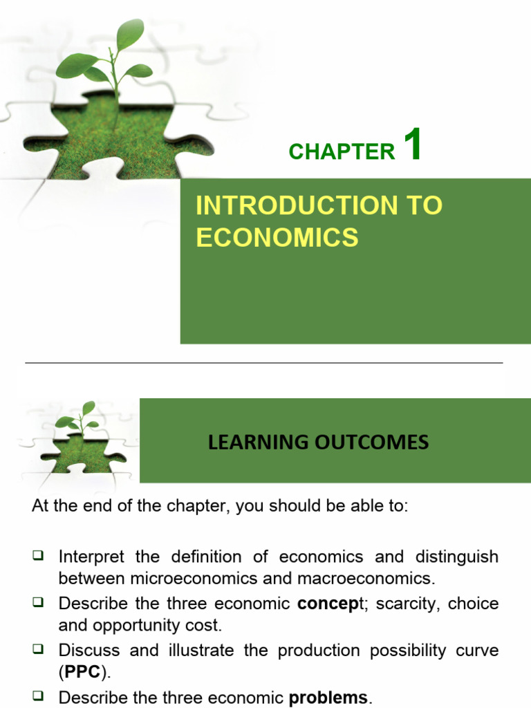 (w1) - Chapter 1 Intro To Eco | PDF | Economics | Labour Economics