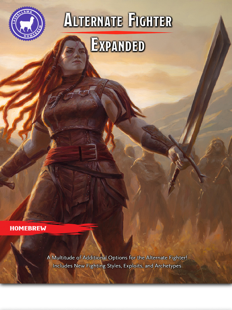 Alternate Fighter - Expanded - GM Binder | PDF