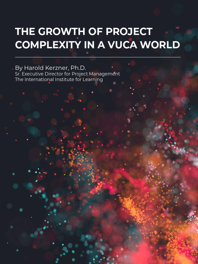 Project Complexity Vuca World Kerzner | PDF | Business