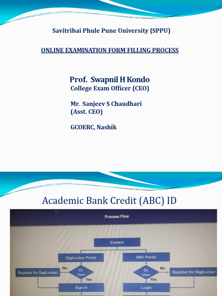 Online Exam Form Filling Process - SPPU | PDF | Password | University And College Admission