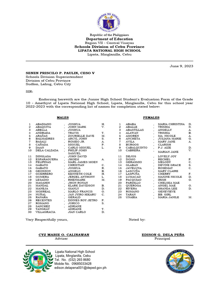 TRANSMITTAL LETTER 10 Amethyst | PDF