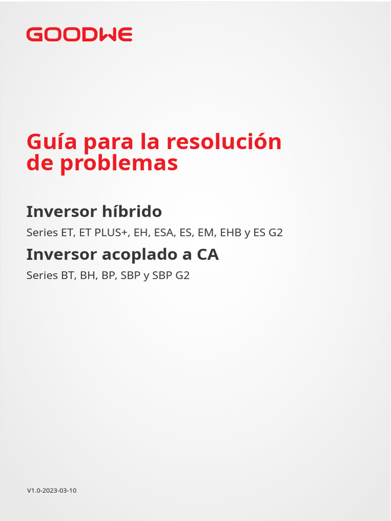 GW - ESS Troubleshooting Guide-ES | PDF