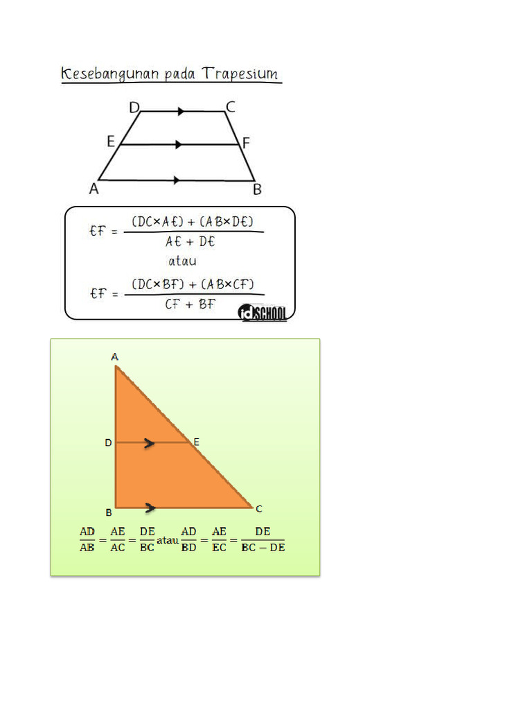 Rumus Kesebangunan | PDF