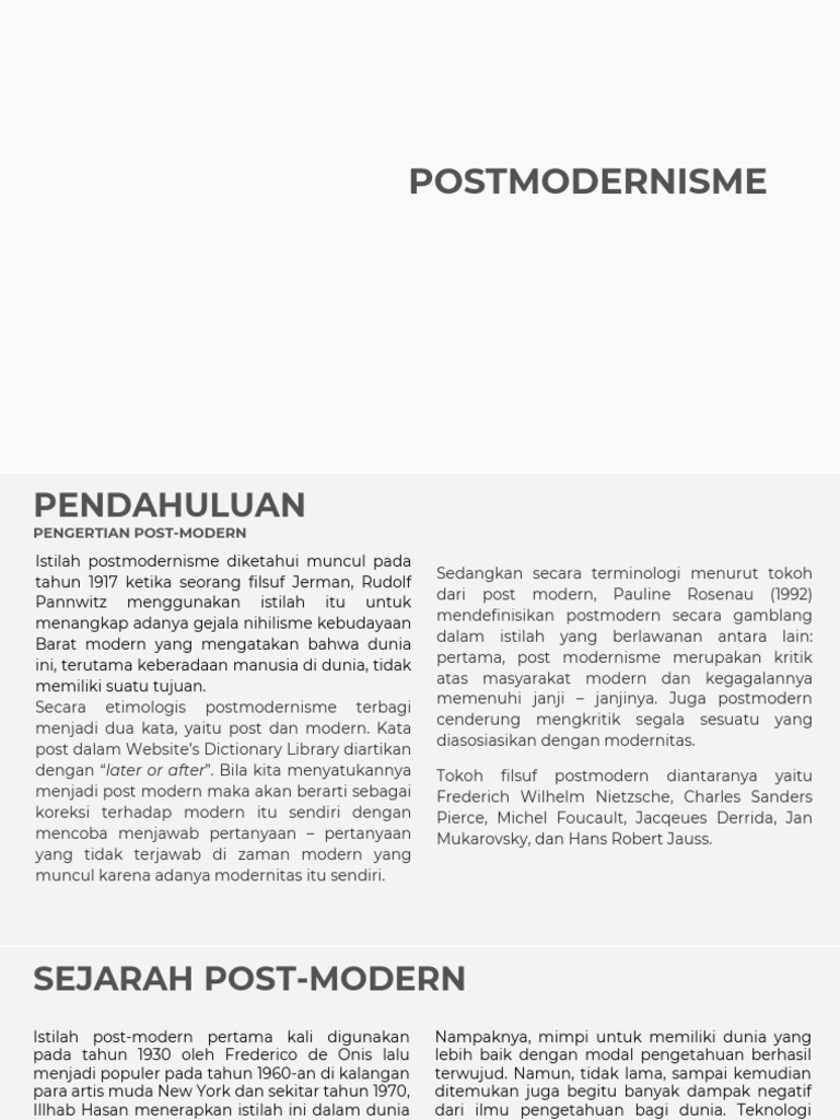 POSTMODERN | PDF | Seni