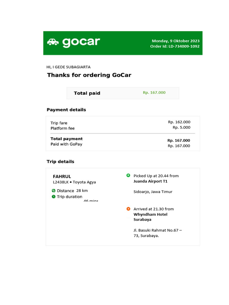 Nota Gocar Gefde | PDF