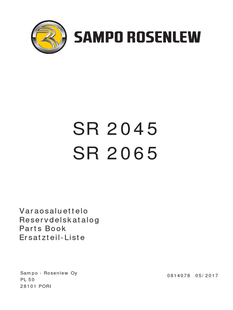 Sampo SR 2045-SR 2065 | PDF
