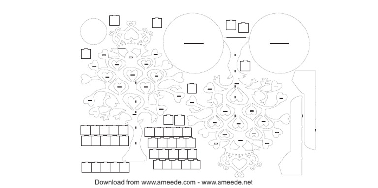Tree E0020031 File CDR and DXF Free Vector Download For Laser Cut | PDF