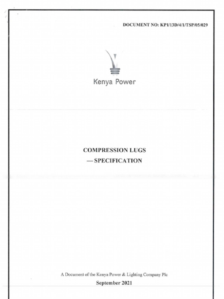 46.specification For Compression Lugs | PDF