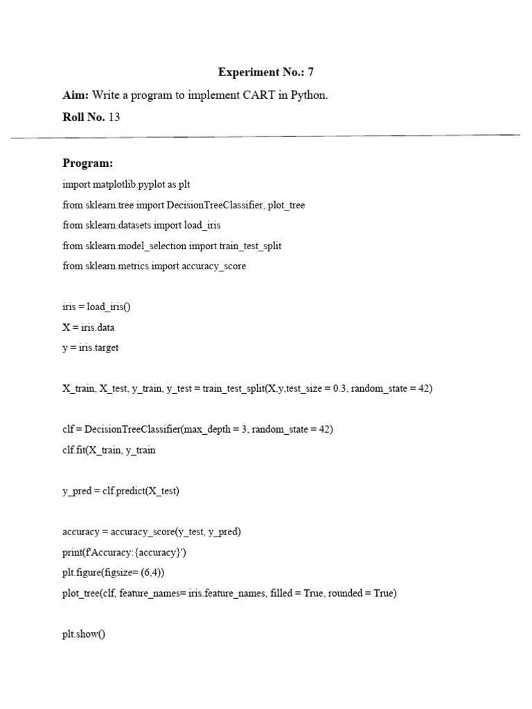 Experiment No 7 ML | PDF Experiment No 7 ML | PDF
