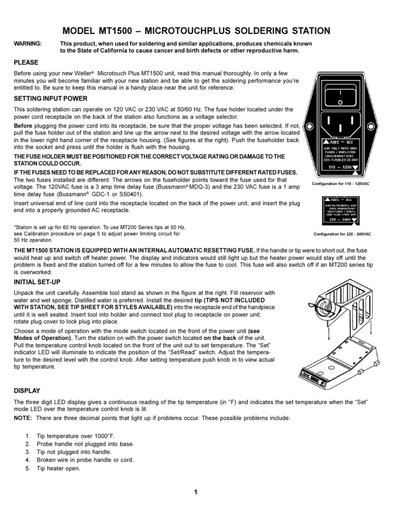 Weller Microtouch | PDF