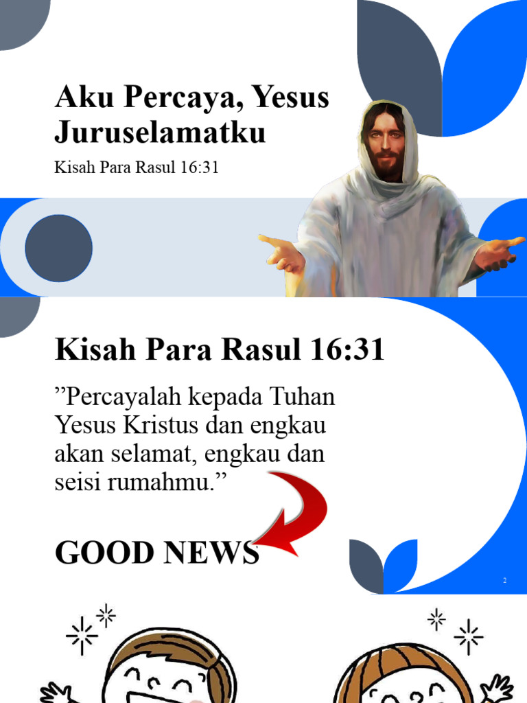 Aku Percaya, Yesus Juruselamatku | PDF