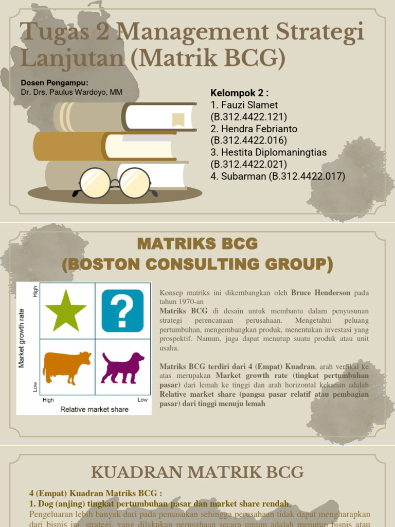 Tugas 2 Matriks BCG - Kelompok 2 | PDF