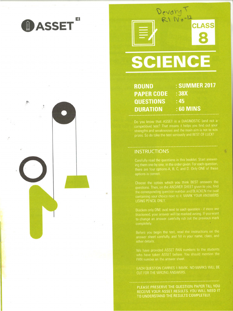 Grade 8 Asset Science | PDF