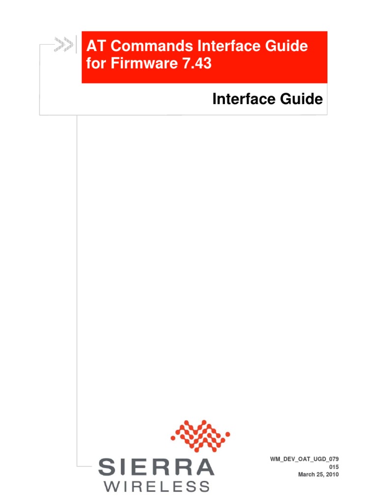 At Command Interface Guide | PDF | Gsm | General Packet Radio Service