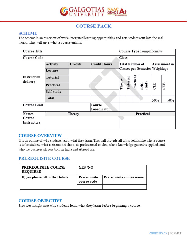 COURSEPACK FORMAT - Final - Comprehensive - 8 - Feb | PDF | Cognitive ...