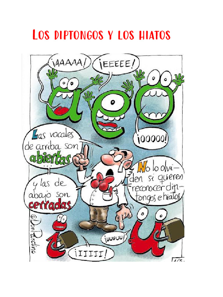 Diptongos e Hiatos: Guía Completa | PDF