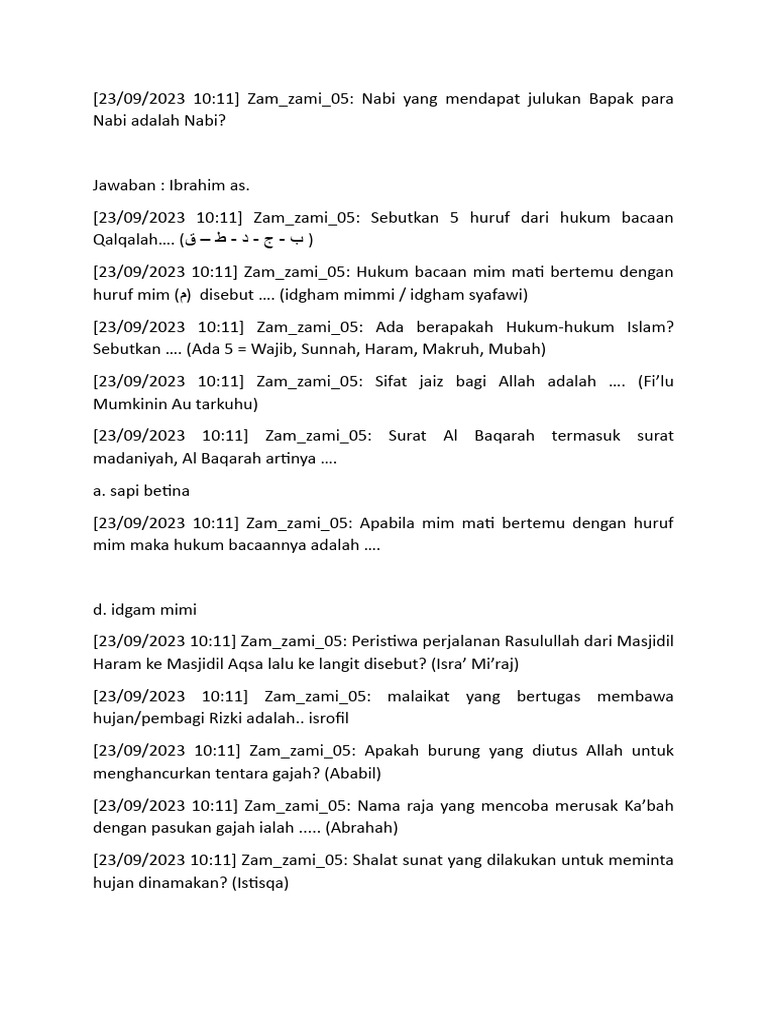 Soal Kaji | PDF