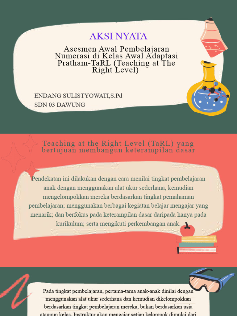 Asesmen Awal Pembelajaran Numerasi Di Kelas Awal Adaptasi Pratham-TaRL (Teaching at The Right ...