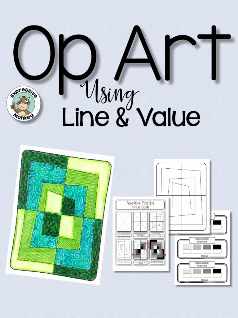 Op Art Using Line and Value Packet | PDF | Optics