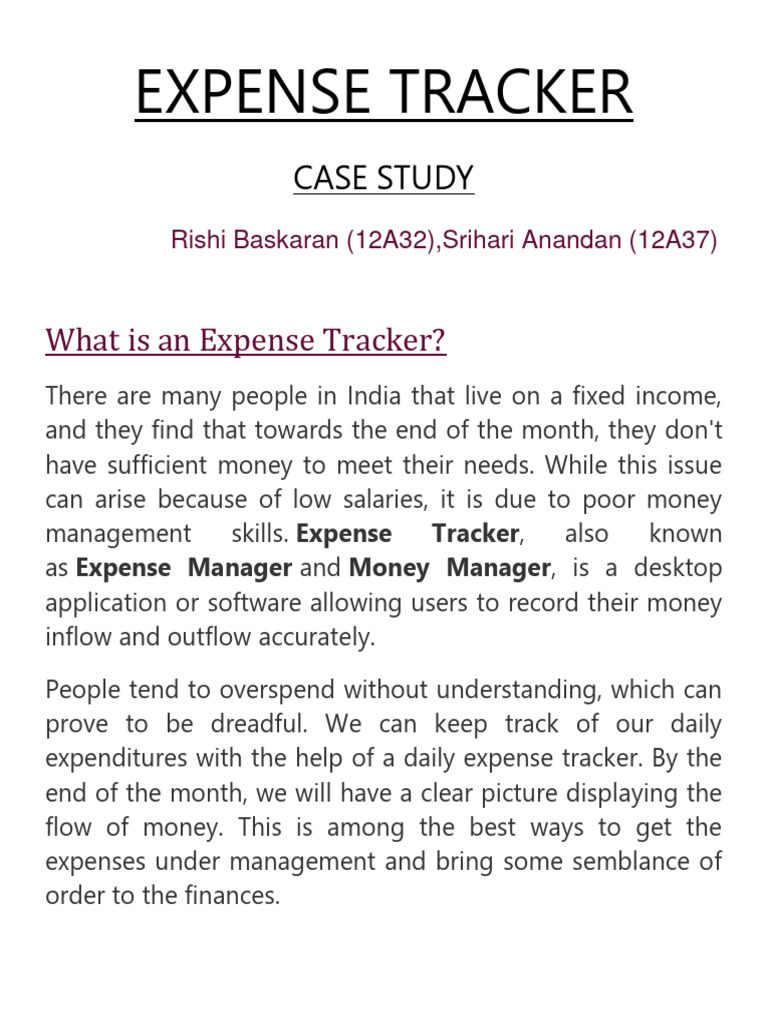 Expense Tracker-Cs Project | PDF | My Sql | Graphical User Interfaces