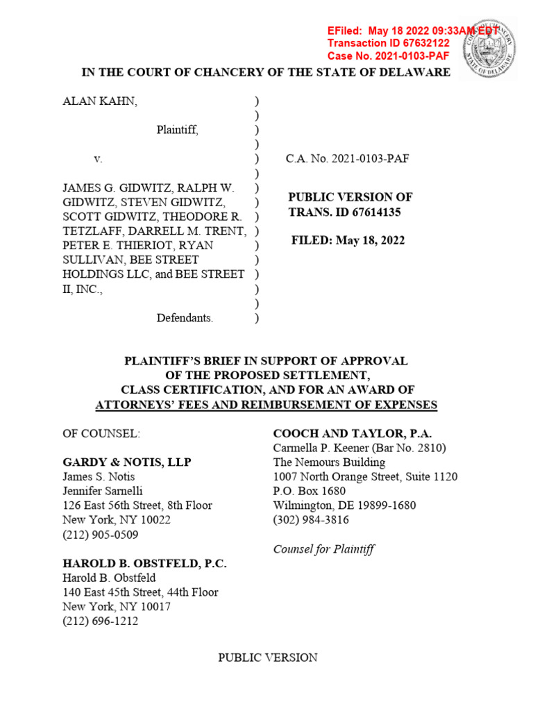 Plaintiffs - Brief - ISO - Final - Approval - of - Settlement - and ...