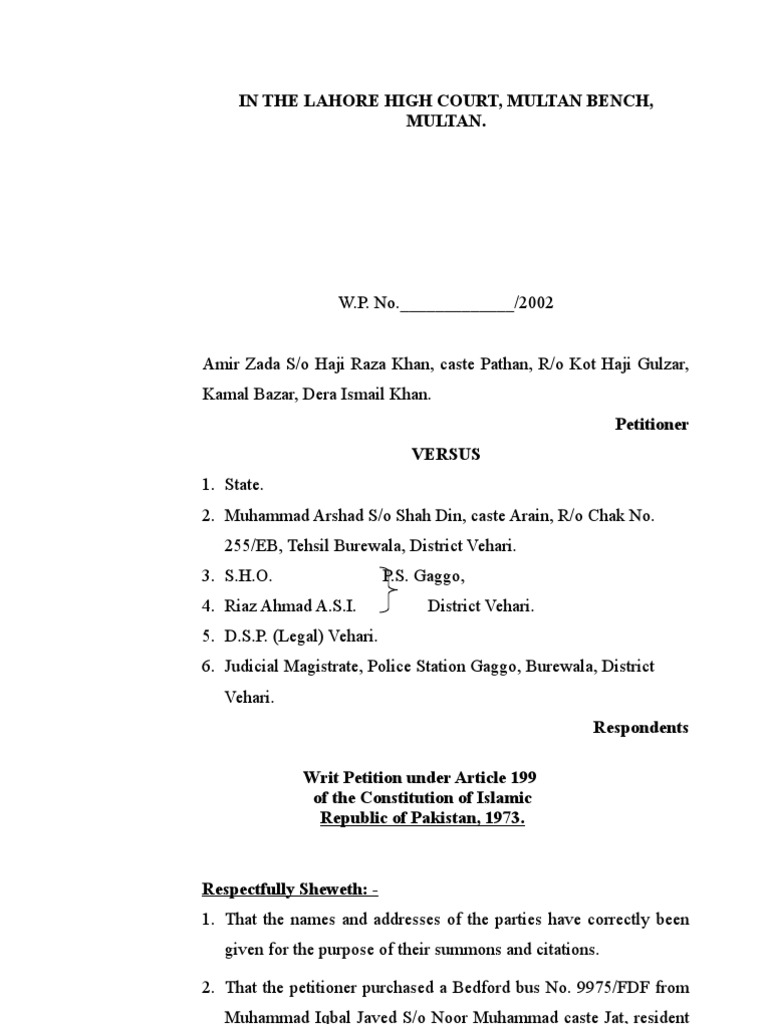 Amir Zada | PDF | Affidavit | Lawsuit