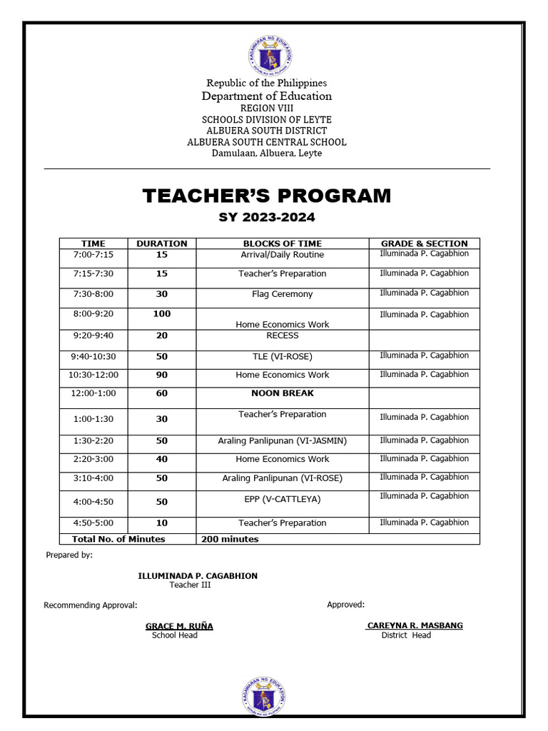 Teachers Program | PDF