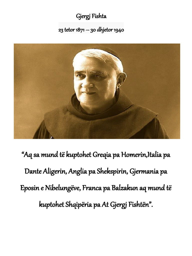 Gjergj Fishta | PDF