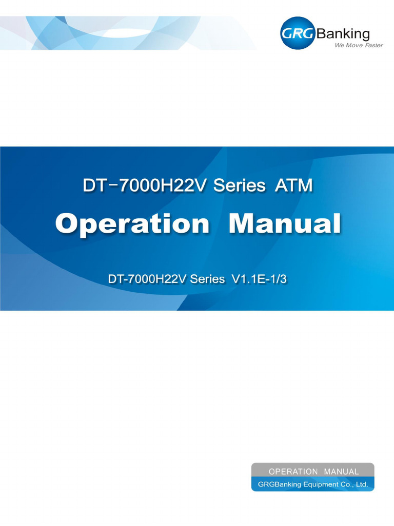 H22V Series ATM Operation Manual V1.1 | PDF | Automated Teller Machine ...