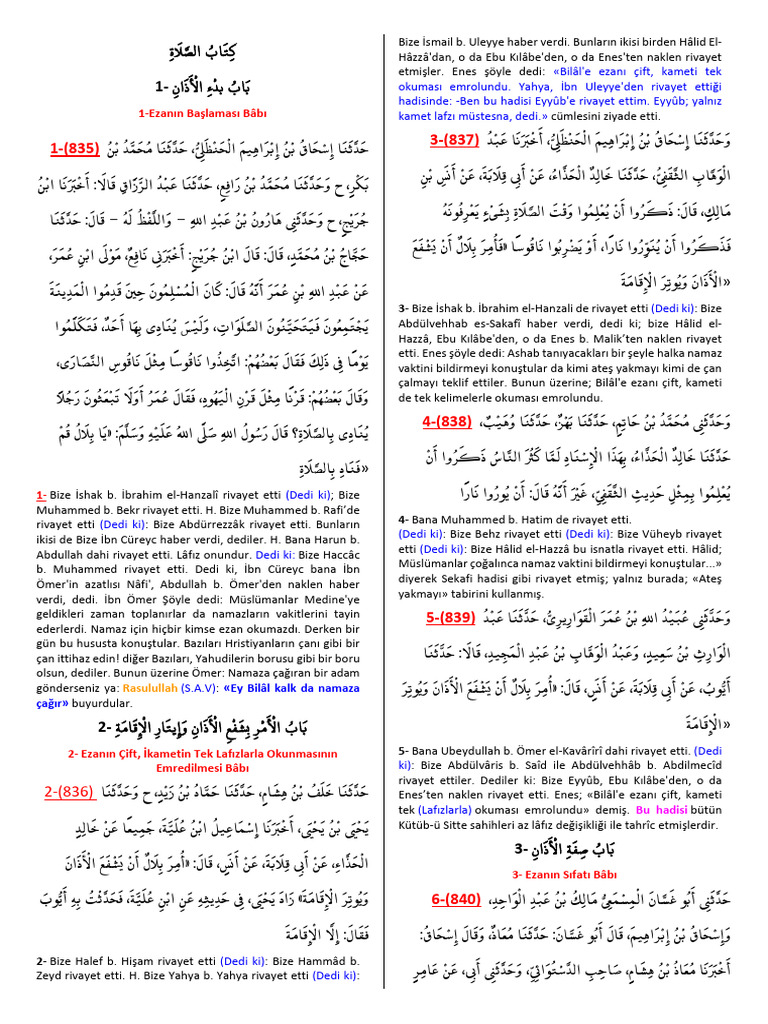 Hadis - Vize | PDF
