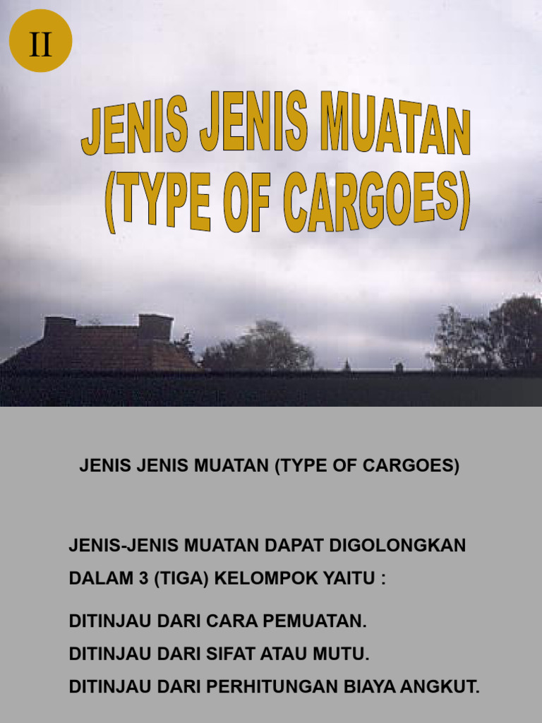Stwg-III. (II) Jenis2 Muatan | PDF