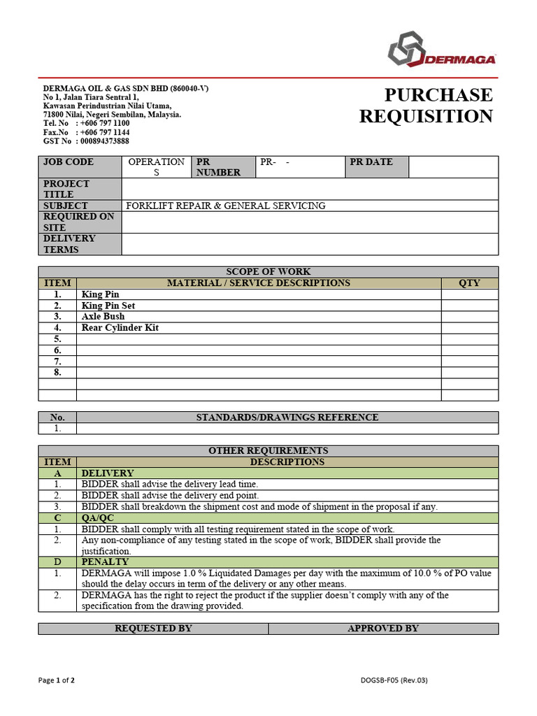 PR Form | PDF | Finance & Money Management | Technology & Engineering