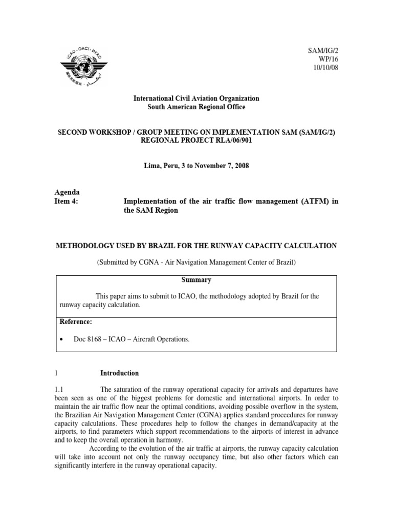Implementation of The Air Traffic Flow Management (ATFM) in | PDF | Air ...