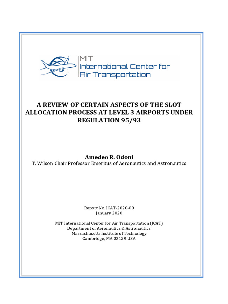 A Review of Certain Aspects of The Slot Allocation Process at Level 3 ...