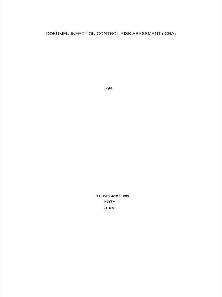 Panduan ICRA Puskesmas: Pencegahan Infeksi | PDF